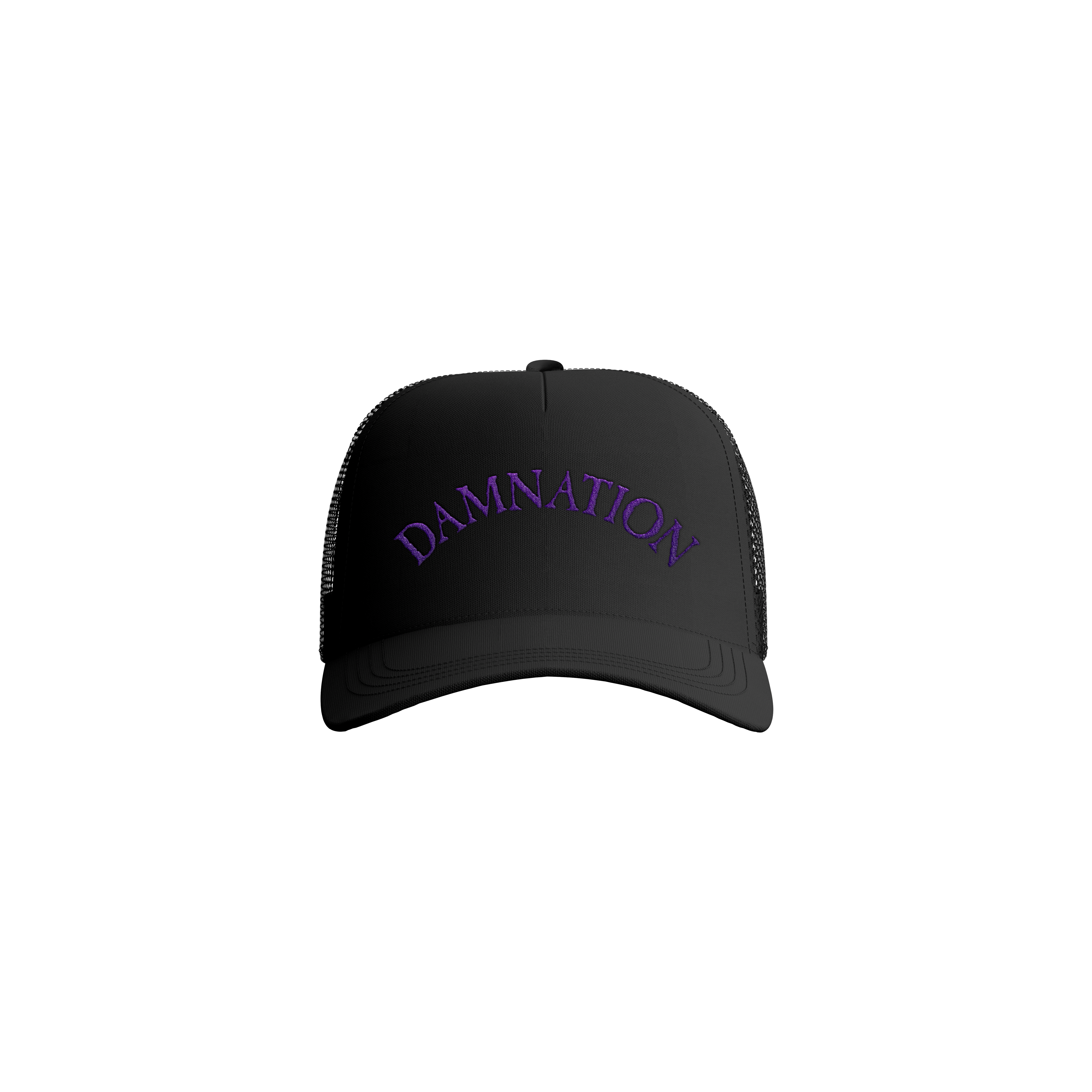 DAMNATION PURPLE LOGO CAP – Nomad Stores